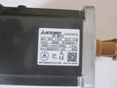 China Mitsubishi HF-MP43 AC Servo Motor 3 PHASE 400W 119V 3000RPM NEW for sale