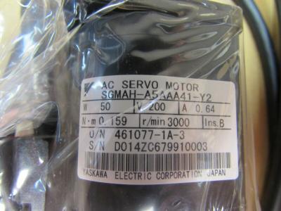 China Yaskawa SGMAH-A5AAA41 AC SERVO MOTOR 50W 200V 0.64A 3000RPM NEW for sale