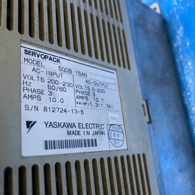 China Yaskawa SGDB-15AN AC SERVO AMPLIFIER 200-230V 10A 1.3KW 3 PHASE NEW for sale