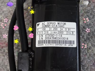 China Yaskawa SGMAH-01A1A4C AC SERVO MOTOR 100W 200V 0.91A 3000RPM NEW for sale
