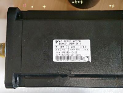 China Yaskawa SGMAS-10ACA-SY11 AC SERVO MOTOR 750W 200V 3000RPM 5.4A NEW for sale