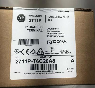China NEW 2018 2711P-T6C20A8 2711P-T6C20A9 SEALED PanelView Plus 600 2711PT6C20A8 Ethernet 120V PVP for sale