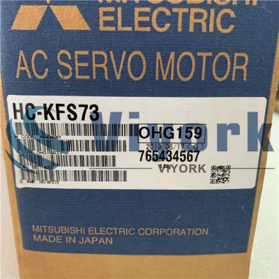 China Mitsubishi HC-KFS73 AC SERVO MOTOR 5.6AMP 103VAC 3000RPM 750W 3AC for sale