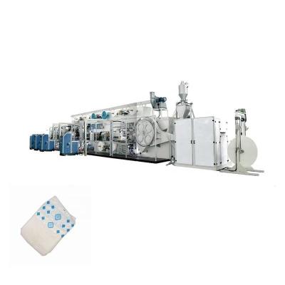 China High Speed Incontinence China Supplier Automatic Super Soft Baby Diaper Making Machine Factory for sale