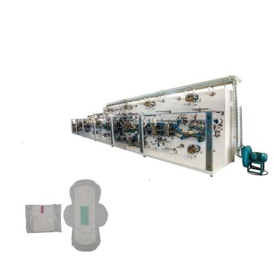 China Hot Selling Full servo disposable menstrual pads machine with Longitudinal Folding System for sale