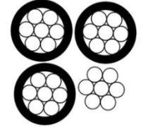 China Overhead Power Distribution Aerial Power Cable Hard Drawing AL Conductor for sale