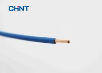 China Blue Color PVC Insulated Wire , Single Core Electrical Cable Fire Resistant for sale