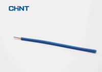 China Blue Color PVC Insulated Wire , Single Core Electrical Cable Fire Resistant for sale