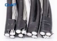 China Duplex Aerial Bundled Cable , 4 Core 95mm Aluminum Aerial Cable PE Jacket for sale