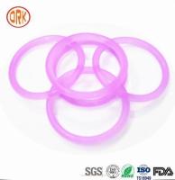 China Customization Purple Translucent Silicone Rubber O Ring Seal Ring Gasket For Shaft Seal for sale