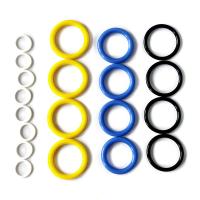 China Blue Seal Silicone Flat Gasket Double O-Ring Oil Resistant Seal AS568 PG Standard Size for sale