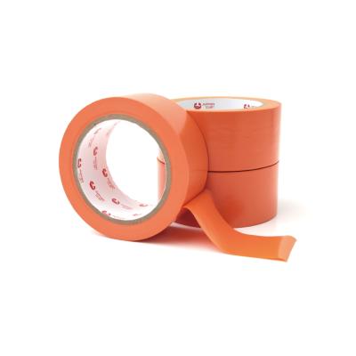 China 0.13mm Thickness PVC Protective Tape - 18 N/cm Tensile Strength Waterproof Orange Electrical Insulation Tape for sale