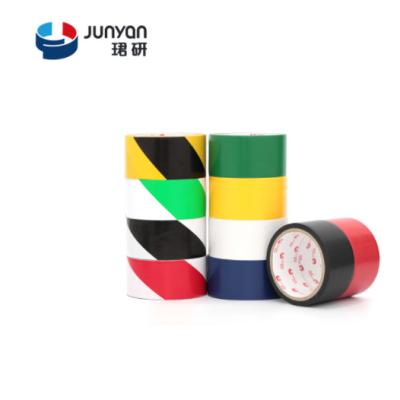 China Heavy Duty PVC Floor Marking Tape 48mm 50mm Width with 28N Tensile Strength for Warehouse Factory Safety for sale