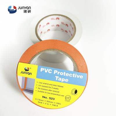 China JUNYAN 416 PVC Protective Tape 0.14mm Thickness High Temperature 150°C Residue-Free Masking for sale
