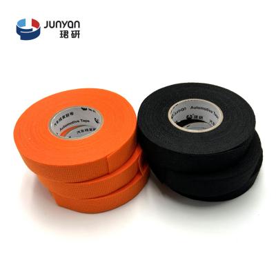 China 19mm PET Fleece Tape for Automotive Wire Harness Protection - 15m Roll with 0.35mm Thickness and 105°C Heat Resistance for sale