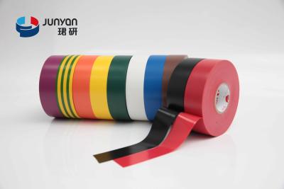 China Color Coding Easy Tear PVC Tape 0.13mm Flame Retardant PVC Tape For Electrical Insulation for sale
