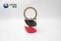 China PVC Hazard Warning Floor Marking Tape 0.13-0.18mm Thickness with 20-28 N/cm Tensile Strength for sale