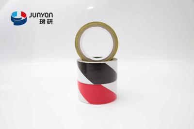 China PVC Hazard Warning Floor Marking Tape 0.13-0.18mm Thickness with 20-28 N/cm Tensile Strength for sale