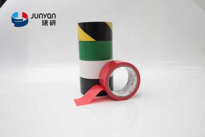 China JUNYAN PVC Floor Marking Tape 36 Yards with 1.5-3 N/cm Adhesion for Warehouse Safety and Hazard Areas for sale