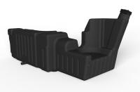 China 500L Fuel Plastic Tank Mold , Full Framework Heavy Clamps Rotomolding Molds for sale