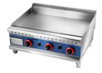 China Stainless Steel LPG 2800pa Commercial Gas Griddle With 12mm Thickness Plate for sale