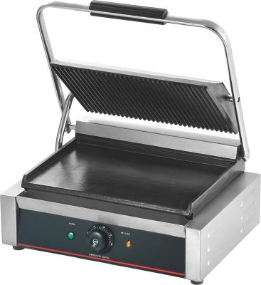 China Stainless Steel Commercial Panini Grill 2.2kW Flat Panini Press Maker Machine for sale