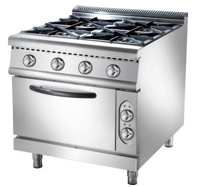 China Adjustable Legs Freestanding Gas Range 380V With Electric Oven For Home Commercial Use for sale