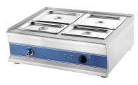 China Silver Grey Stainless Steel Bain Marie Commercial Kitchen Equipment 1.5KW 220-240V for sale
