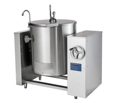 China 380V 15KW Stainless Steel Electric Tilting Boiling Kettle 150L Free Standing for sale