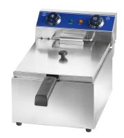 China Stainless Steel Commercial Deep Fryer 10L 13L Manual Control 2KW 3.3KW for sale