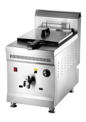 China Stainless Steel LPG Gas Fryer Commercial With Auto Temperature Control for sale