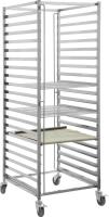 China Stainless Steel Tray Trolley with Lockable Castors and Disassembly Structure for Heavy Load Capacity for sale
