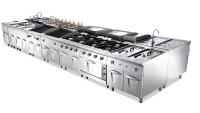 China Commercial Vertical Gas Combination Stove One Stop Kitchen Project For Hotel Restaurant for sale