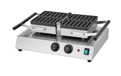 China 1.8kW Stainless Steel Manual Waffle Baker Machine With Thermostat Control for sale