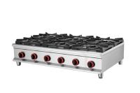 China Stainless Steel Counter Top Commercial Cooking Gas Stove 22kw 4 Burner For Restaurant for sale