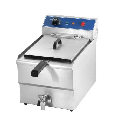 China Commercial Electric Deep Fryer with Stainless Steel Construction 10L Capacity and Adjustable Thermostat for sale