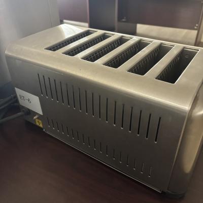 China Commercial Electric Toaster with 6-Slice Flat Design, Transparent Viewing Feature for High-Speed Food Service for sale