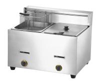 China 10L Gas-Powered Precision Temp-Control Stainless Steel Commercial Funnel Cake Fryer for sale