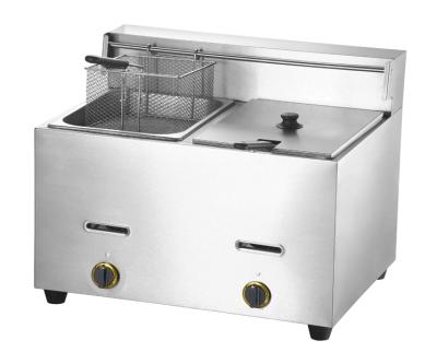 China 10L Gas-Powered Precision Temp-Control Stainless Steel Commercial Funnel Cake Fryer for sale