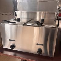 China 10L Gas-Powered Precision Temp-Control Stainless Steel Commercial Funnel Cake Fryer for sale