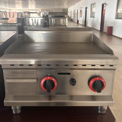 China Stainless Steel Teppanyaki Gas Griddle with High-Temperature Flame Heating and Removable Burner Heads for Commercial Use for sale
