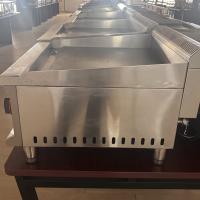 China Stainless Steel Teppanyaki Gas Griddle with High-Temperature Flame Heating and Removable Burner Heads for Commercial Use for sale