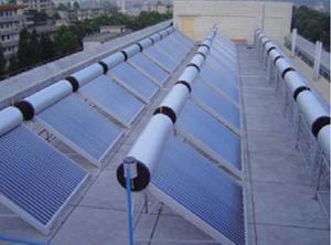 China Non-Pressurized Vacuum Tube Solar Water Heater 200L 300L with CE Solar Keymark for sale