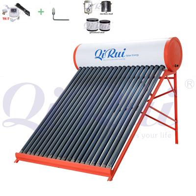 China Compact Non-Pressure Solar Water Heater 100L to 500L Vacuum Tube with Intelligent Controller for sale