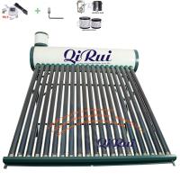 China Non-Pressurized Solar Water Heater 200L Vacuum Tube Hot Water System with Feeding Tank for sale