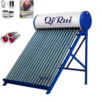 China Non-Pressurized Solar Water Heater 200L Vacuum Tube Hot Water System with Feeding Tank for sale