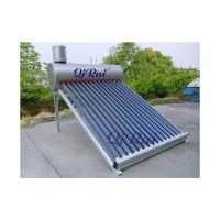 China Compact Non-Pressure Solar Water Heater 200L Stainless Steel Thermosiphon Vacuum Tube for sale