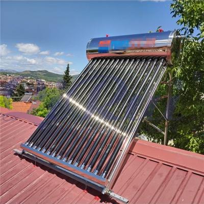 China Compact Non-Pressure Solar Water Heater 200L SUS304 Stainless Steel Tank for sale