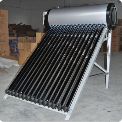 China Compact Non-Pressurized Solar Water Heater 100L 200L Aluminum Frame for sale