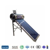 China Compact Non-Pressure Vacuum Tube Solar Water Heater 200L Stainless Steel Tank for sale